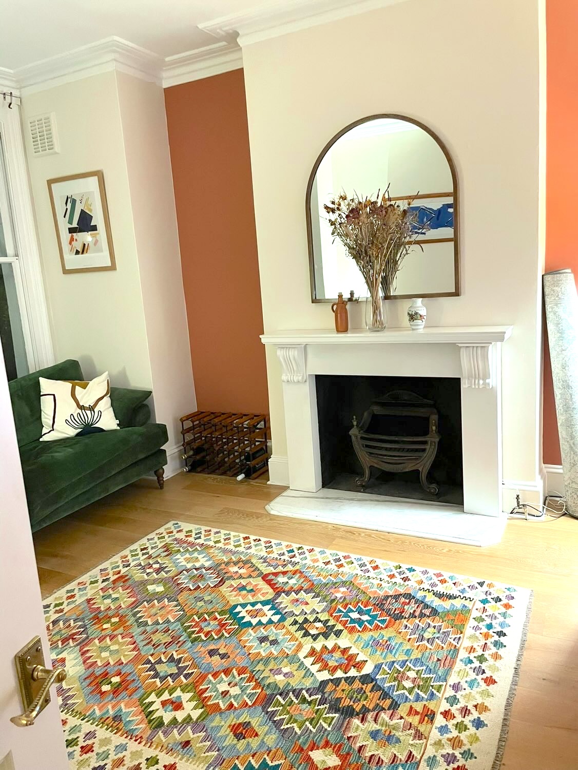 Afghan Kilim Finds Home In Lovely London Home