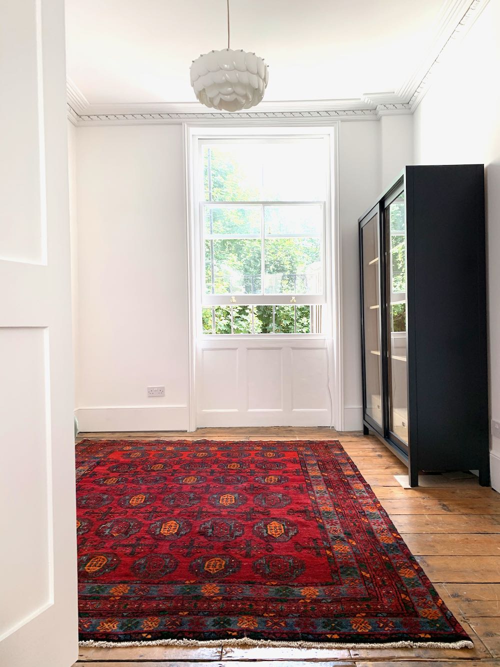 White Walls - Old Wooden Floor Boards & Vintage Persian Rugs!