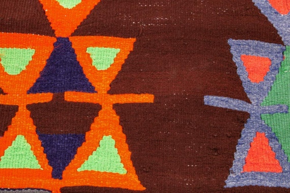 Fine Weave Recycled Wool Turkish Kilim Cushion Cover 30x50cm