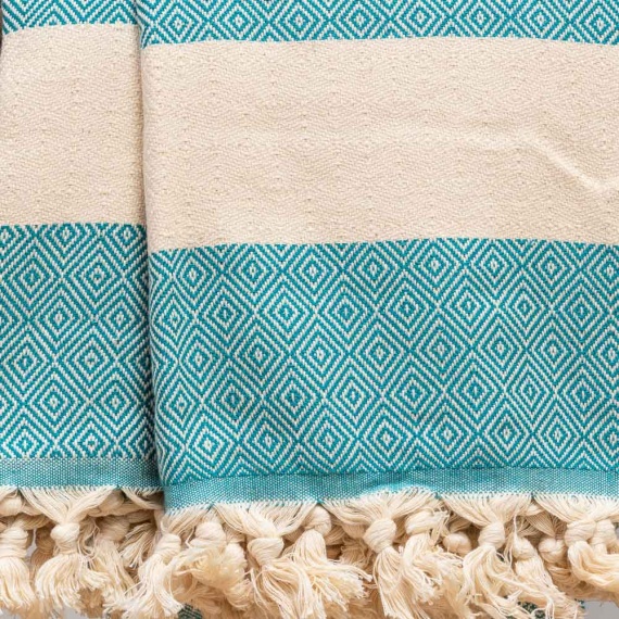 Turkish Denizli Hand Loomed Cotton Throws For Your Sofa, Chair or Bed