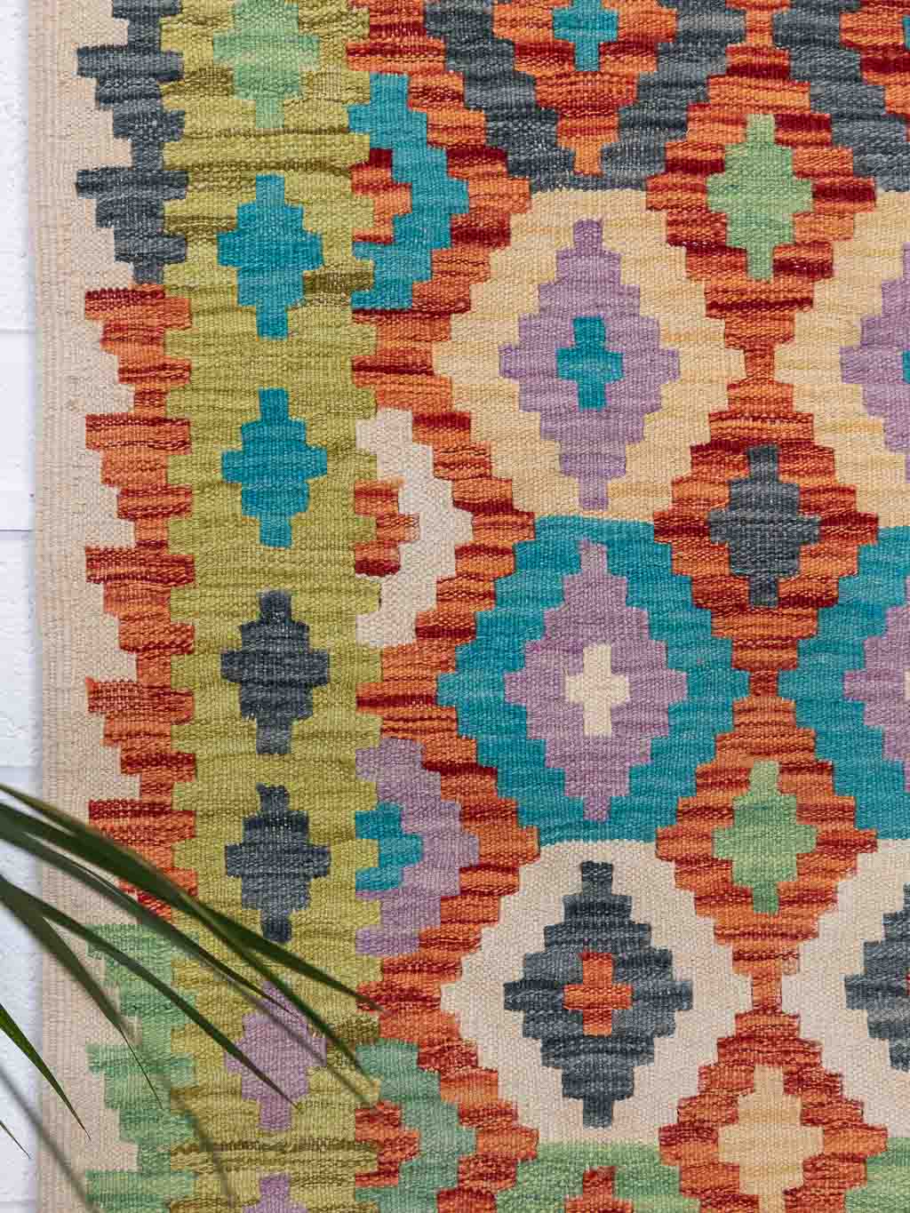 Long Afghan Vegetable Dyed Kilim Runner Rug 79x301cm | Yashar Bish
