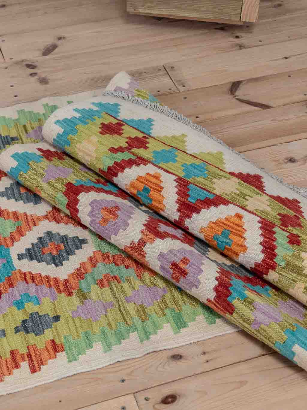 Long Afghan Vegetable Dyed Kilim Runner Rug 79x301cm | Yashar Bish