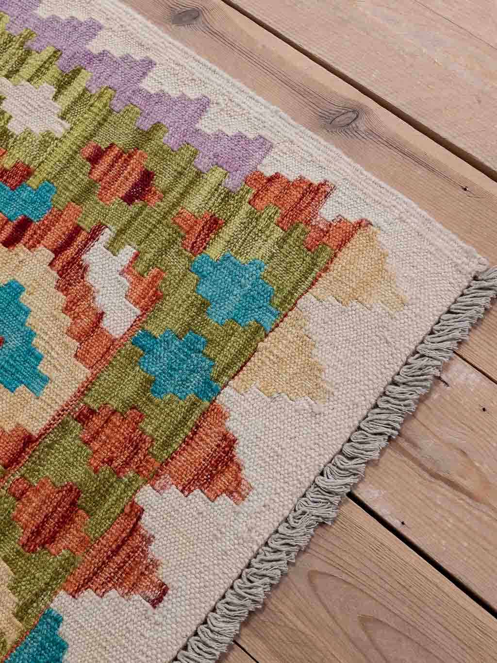Long Afghan Vegetable Dyed Kilim Runner Rug 79x301cm | Yashar Bish