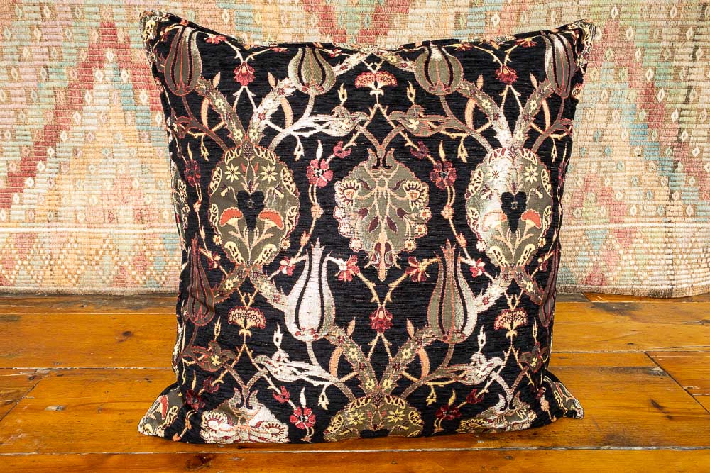 Black Ottoman Turkish Cushion Cover 68x68cm
