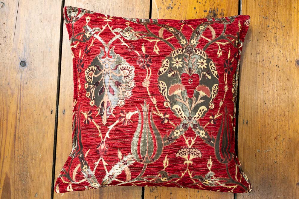 Turkish Small Red Ottoman Tulip Cushion Cover 44x44cm