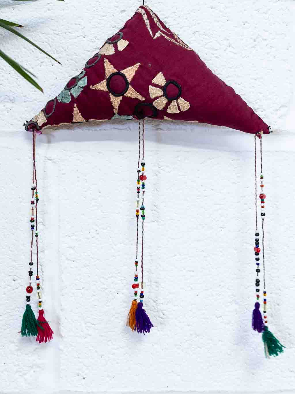 Uzbek Suzani Lucky Amulet Triangle Good Luck Charm | Yashar Bish